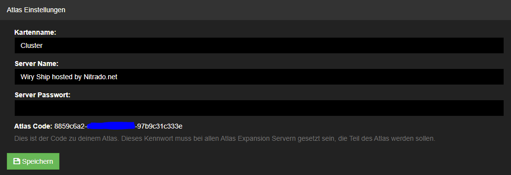Atlas Server konfigurieren | NITRADO