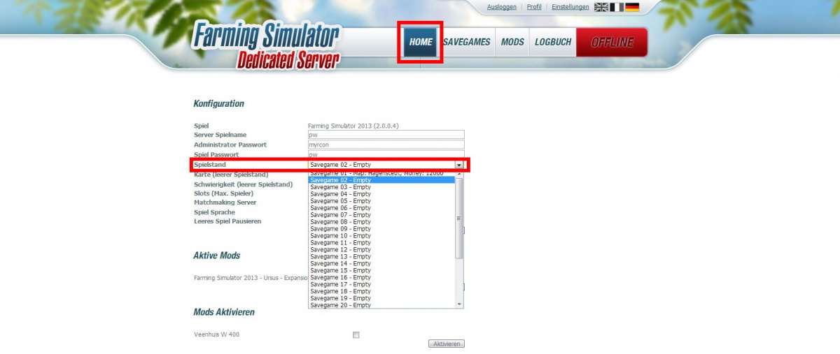 Webinterface-LS 2013 | NITRADO
