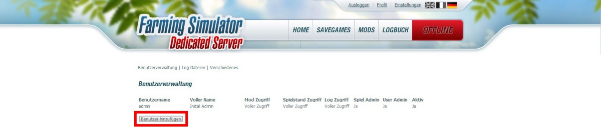 Webinterface-LS 2013 | NITRADO