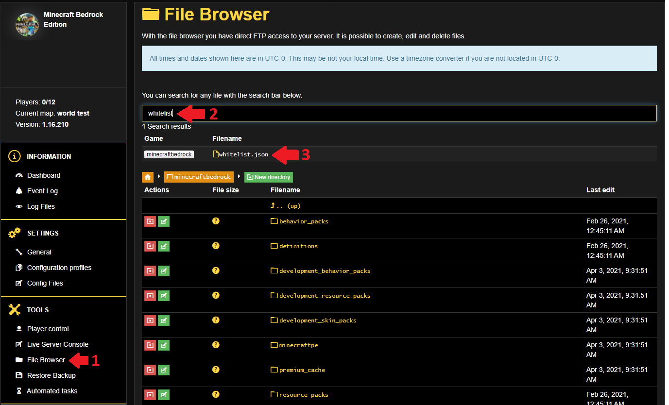 Whitelist in Minecraft (Bedrock Edition) | NITRADO