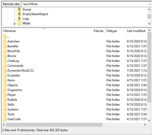 Mod Installation for ECO - Global Survival | NITRADO