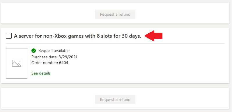 Refund for Xbox servers | NITRADO