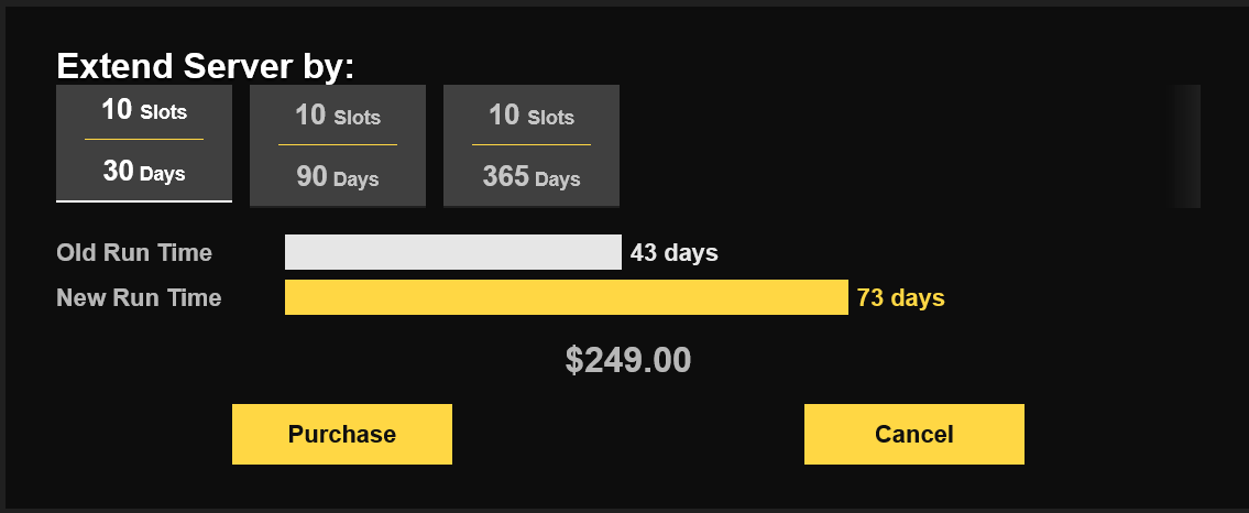 Extending Time on an Xbox Server | NITRADO