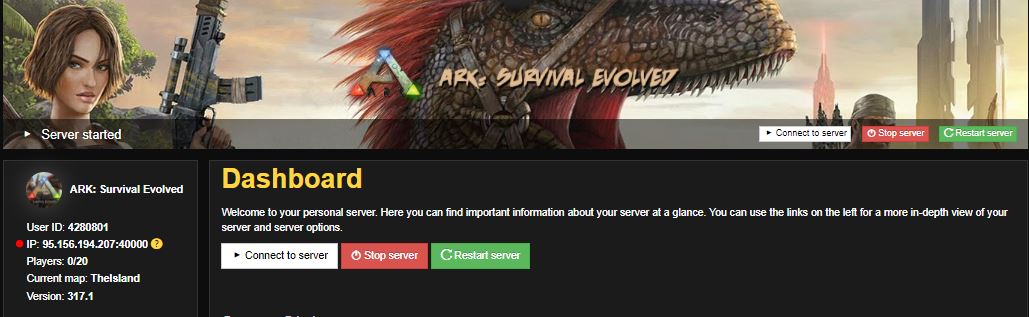 Connect to an ARK: Survival Evolved server | NITRADO
