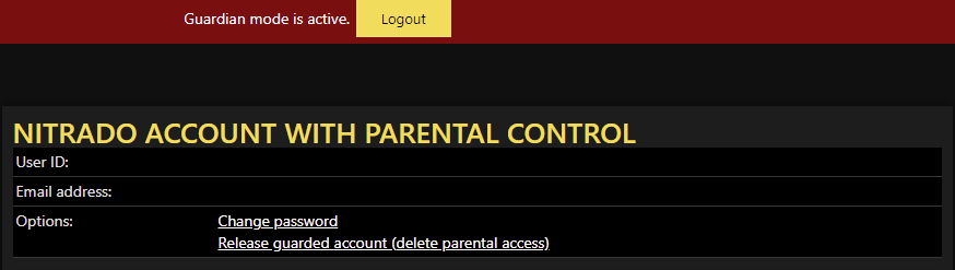 Parental Lock of a Nitrado Account | NITRADO