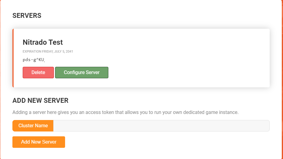 How to Create a token for a first time server setup. | NITRADO