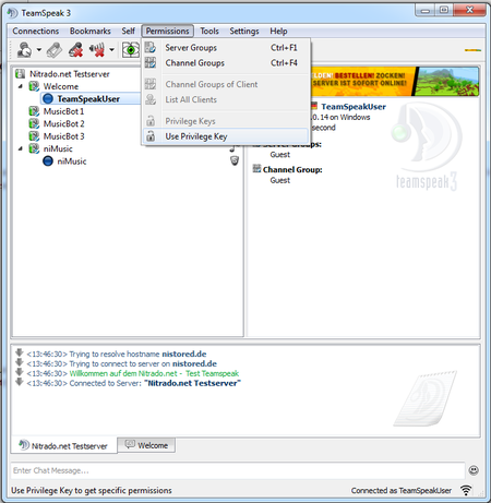 Teamspeak 3 | NITRADO