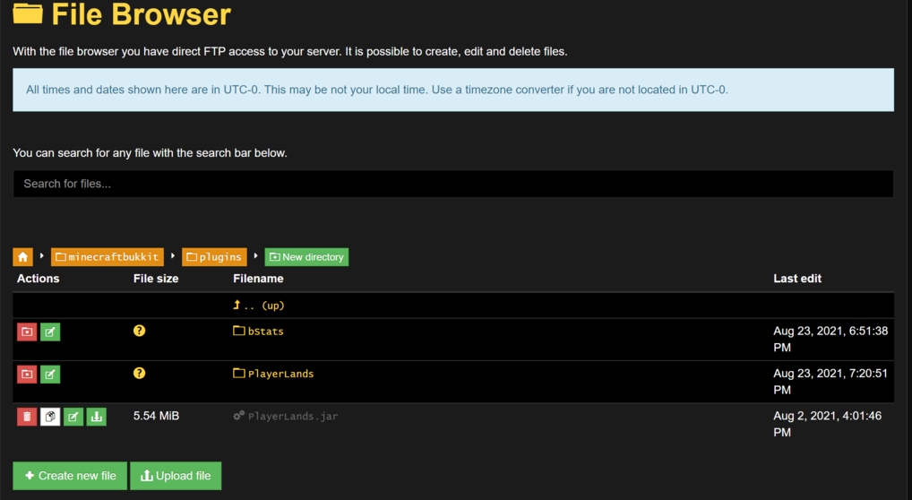 Manually Install The Playerlands Plugin For Minecraft | NITRADO