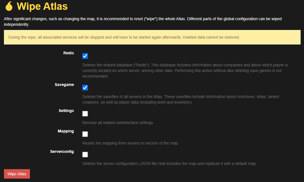 Changing the Map of Your ATLAS Server | NITRADO